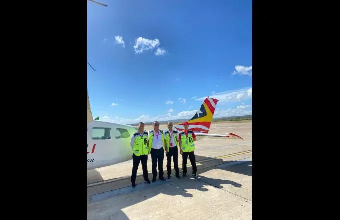 Timor-Leste commercial aircraft Aero Dili successfully made its first ...